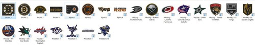 NHL HockeyTeams Embroidery Logos (23) - CD/USB/Floppy - Flyers/Bruins ...