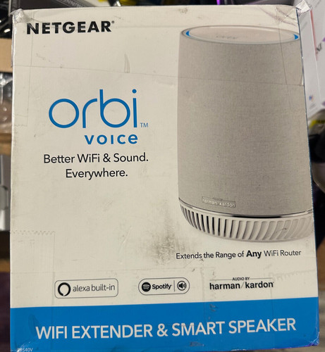 Netgear Orbi Voice RBS40V Tri-Band Wi-Fi Range Extender and Smart ...