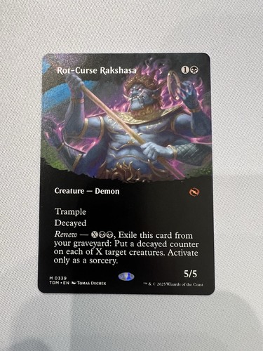 Rot-Curse Rakshasa (Borderless) Tarkir: Dragonstorm Regular | eBay