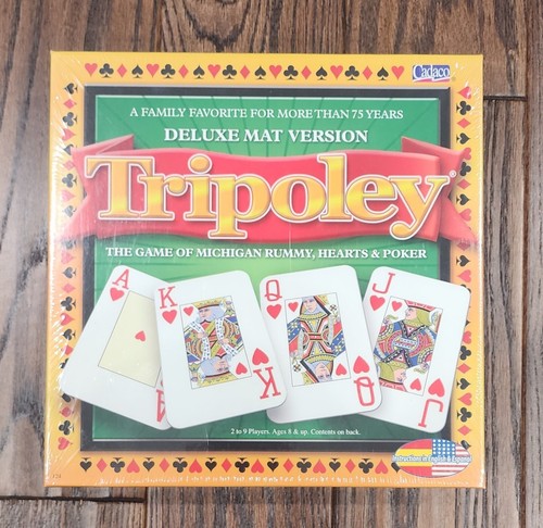 New Tripoley Deluxe Mat Version The Game Of Michigan Rummy, Hearts And ...