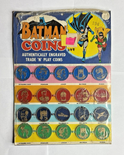 Vintage 1966 Transogram Batman Coins Trade N Play Set Sealed DC Comics ...