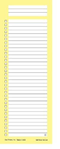 Day-Timer Self-Stick Hot Lists 1 Pad, 2 7/8" x 7 7/8", 50 Sheets | eBay