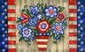 Toland Medallion Flowers 18 x 30 Decorative Blue Pattern Floor Mat ...