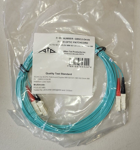 Allen Tel - Patch cable SC multi-mode (M) 5 m fiber optic 50 / 125 ...