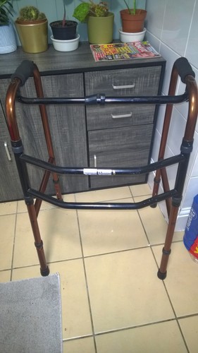 Folding Lightweight Aluminium Walking Frame Walker Zimmer Adjustable | eBay UK