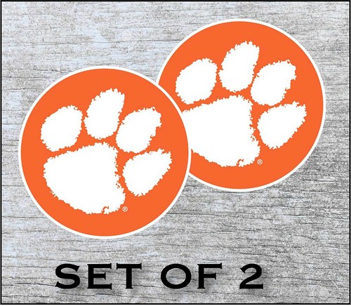 Clemson Tigers Sticker Decal Vinyl SET OF 2 Cornhole Truck Car | eBay