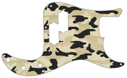 P Bass Precision Pickguard Custom Fender Guitar Pick Guard Camouflage ...
