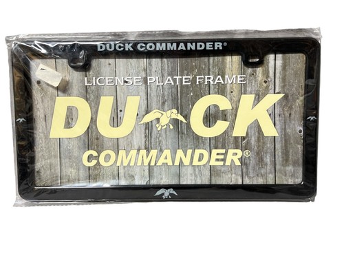 AUTHENTIC DUCK COMMANDER DUCK DYNASTY BLACK LICENSE PLATE FRAME -D9 | eBay