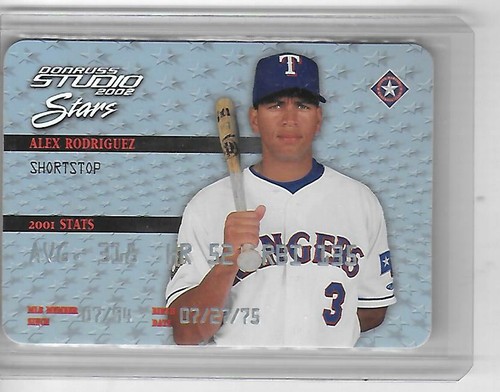 ALEX RODRIGUEZ 2002 DONRUSS STUDIO STARS #28/50 -RANGERS!!! | eBay