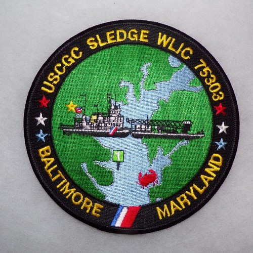 USCG US Coast Guard Cutter Sledge Baltimore MD Full Color Patch | eBay