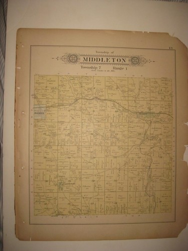 ANTIQUE 1902 MIDDLETOWN TOWNSHIP NEGLEY ROGERS COLUMBIANA COUNTY OHIO ...