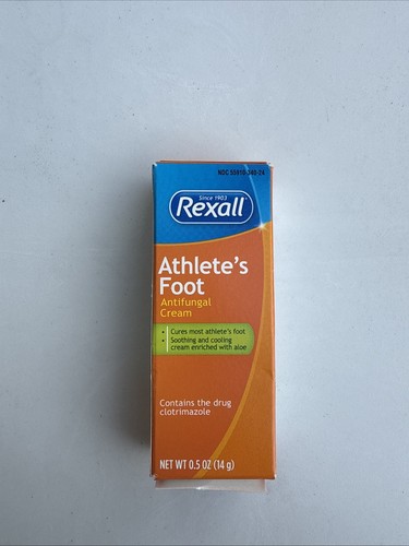 REXALL Athlete's Foot Antifungal Cream .5 oz. Each Lot of 4 Sealed Exp ...