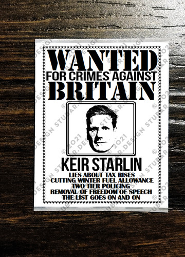 KEIR STARLIN Sticker Packs (25-1000) Labour Winter Fuel Starmer TWO ...