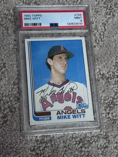 PSA 9 BASEBALL CARD 1982 TOPPS CALIFORNIA ANGELS MIKE WITT | eBay