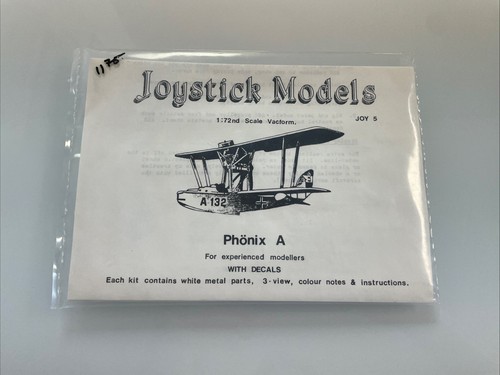 Joystick Models 5 Phonix A New Vacuform Model Airplane Kit 1/72 | eBay