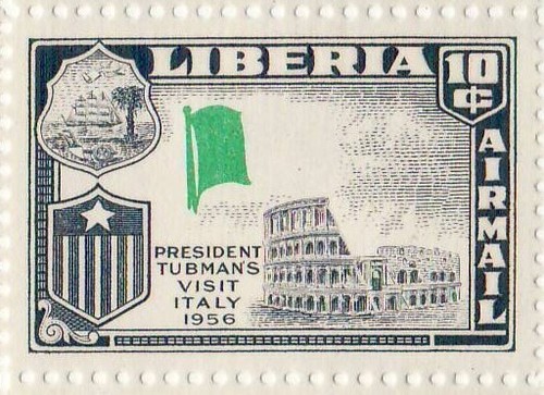 Liberia # C114 MNH Flag Error Missing Red Color Italy | eBay