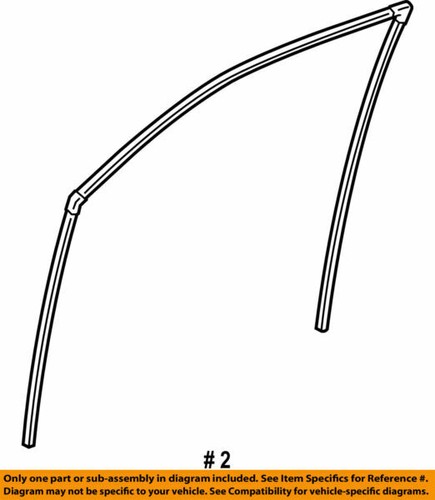 Toyota 6815135110 Genuine OEM Factory Original Glass Run for sale ...