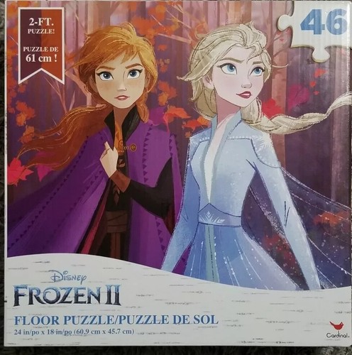 Disney Frozen II 46 Piece Giant 2ft Floor Jigsaw Puzzle ELSA ANNA NEW ...