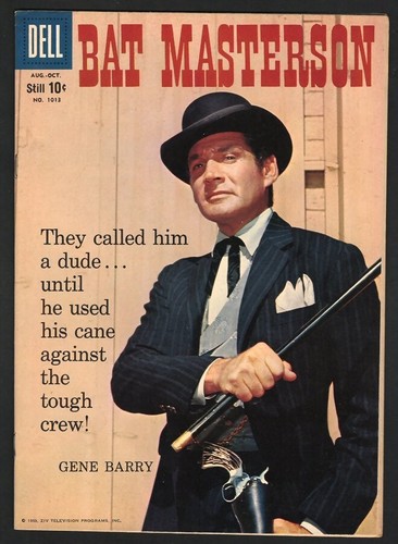 1959 #1 (1013) BAT MASTERSON-- DELL WESTERN COMIC BOOK...FINE/VERY FINE ...