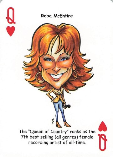 Reba McEntire Queen of Hearts - The Original Country Music Legends Playing Card | eBay