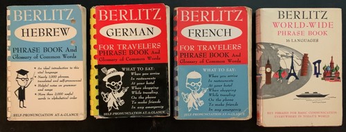 Lot of 4 Pocket Berlitz Language Books | eBay