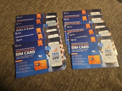 (10) QLINK Wireless Cellular 4G LTE/5G Sim Card Kit Kits | eBay