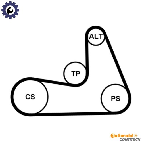 VRIBBED BELT 5PK1121 EXTRA FOR VOLVO V60/Van V40 S80/II XC60/VAN/SUV ...