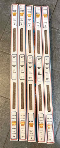 Five boxes of Life-Like HO curvable cork roadbed, each box contains ...