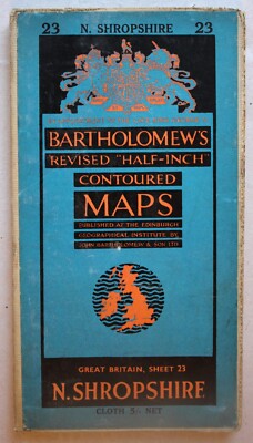Bartholomew Half Inch Map in Maps & Atlases for sale | eBay