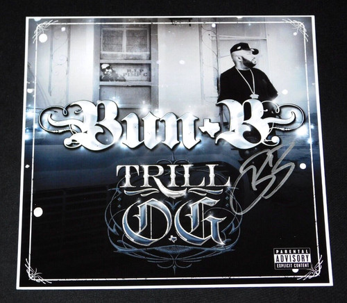 BUN B HIP HOP LEGEND SIGNED TRILL OG 12X12 ALBUM COVER PHOTO RAP UGK ...