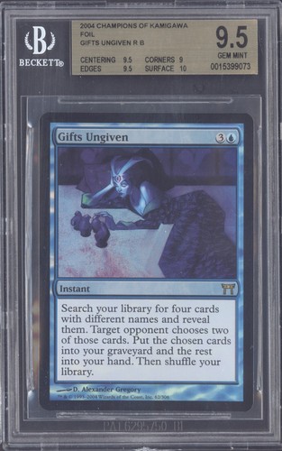 MTG Magic Gathering GIFTS UNGIVEN Champions of Kamigawa Foil BGS 9.5 ...