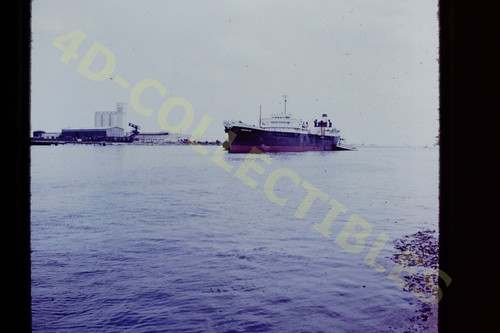 Original slide photo 1969 Florida Port Tampa Tanker Ship AMOCO NEW YORK ...