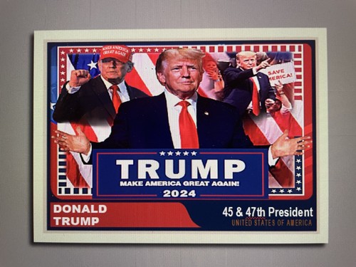 Donald Trump 2024 “Team Trump” Custom ACEO Card MAGA 50% Donated 2 Team ...