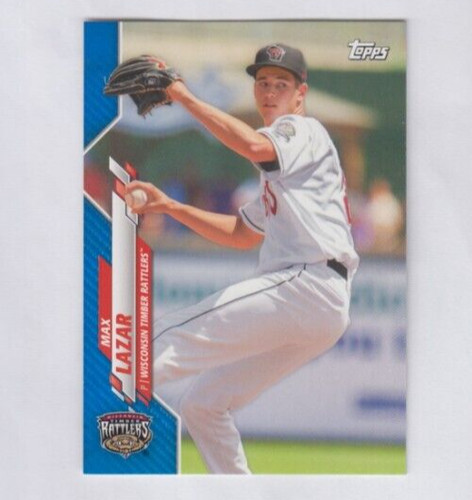 Max Lazar 2020 TOPPS PRO DEBUT BLUE BORDER ROOKIE PARALLEL /150 TIMBER ...
