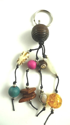 1 Handmade Tassel Bead Charm KEY CHAIN Pocketbook Accent Lot #7 | eBay