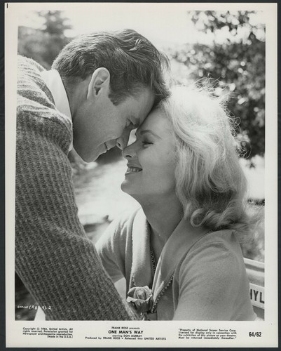 One Man's Way ’64 DON MURRAY DIANA HYLAND HEAD TO HEAD | eBay