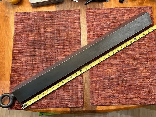 28” Precision Cast Iron 60° Bevelled Edge Straight Edge Machine ...