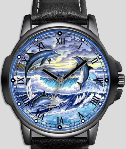 Dancing Ocean Waves Dolphins Art Stylish Rare Quality Wrist Watch | eBay