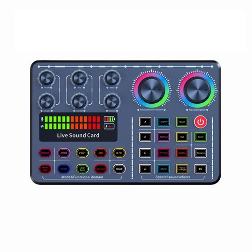 Live Sound Card Professional Gaming Sound Card Audio Mixer for ...
