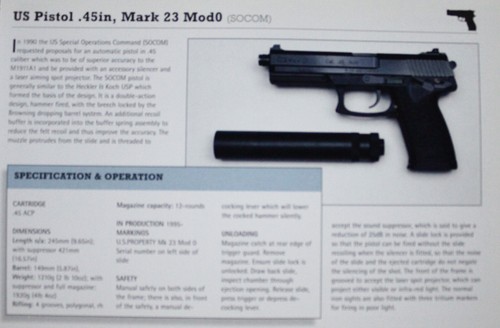 SOCOM Gun Pistol Picture Out of Print Firearm Details Spec Sheet | eBay