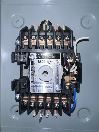 Asco #918 12 Pole Transfer Switch | eBay