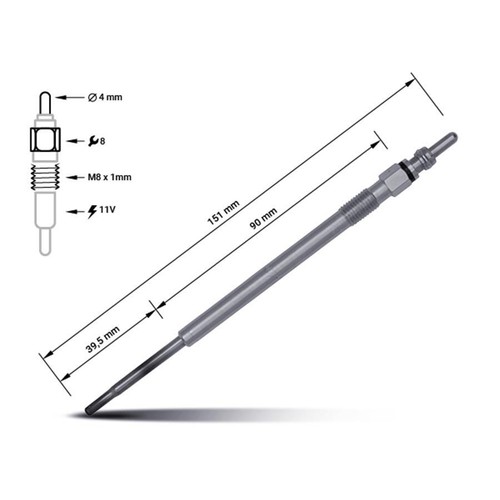 Glow Plug VAHKT.PM403 1610430080, 5960K4, 500351992, 5960A3, 5960A4 ...