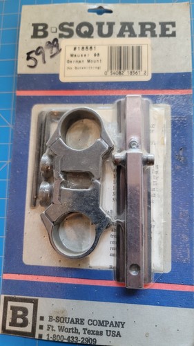 B-Square Scope Mount Mauser 98 German Mount with 1" Rings #18561 Texas ...