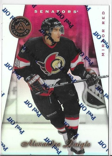 1997-98 Pinnacle Certified ALEXANDRE DAIGLE Mirror Red parallel card ...