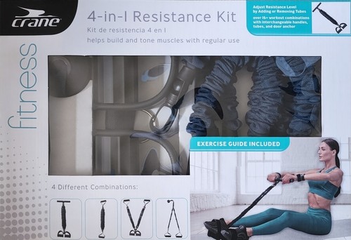 Crane 4 In 1 Resistance Kit exercise guide included four different ...