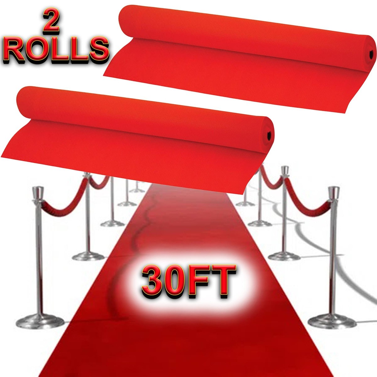 Red Carpet Runner 4.5 Meter For Hollywood/Oscars Theme Parties - VIP ...
