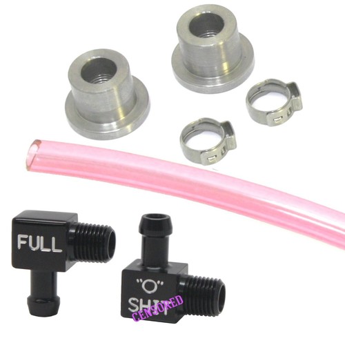 Motorcycle Fuel Sight Gauge Kit with Black Fittings - Text Fittings ...