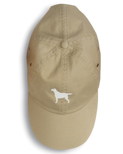 Yellow Labrador Retriever Khaki Embroidered Baseball Cap Hat BB3397BU ...