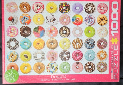 Donuts by Eurographics 1000 piece Jigsaw Puzzle complete | eBay