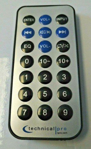 Original Technical Pro REMOTE CONTROL for RX38UR, RX45BT Stereo ...